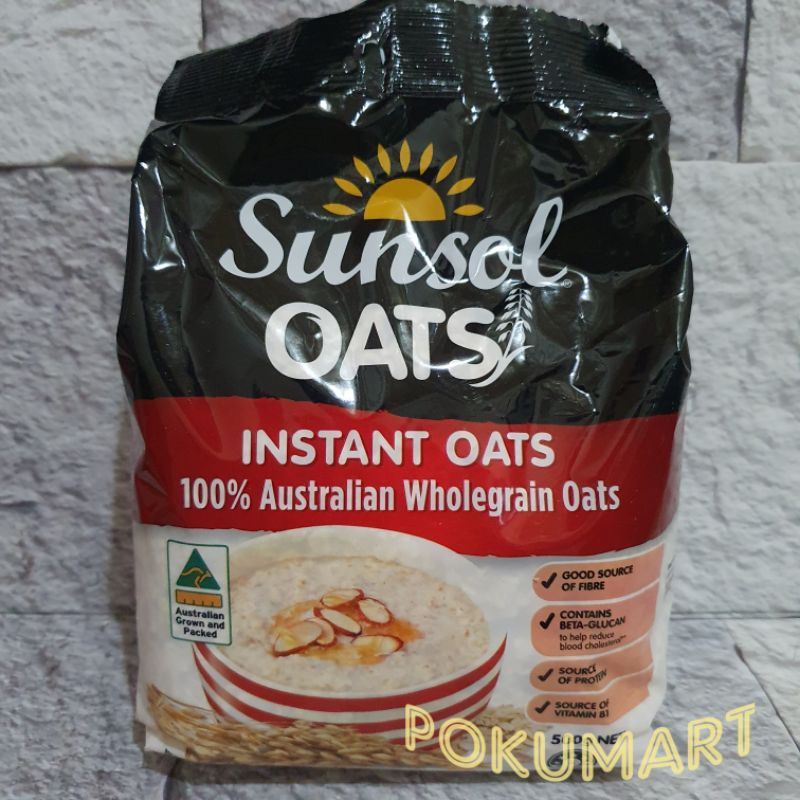 Sunsol Instant Oats 100% Australian Wholegrain Oats 500g | Shopee Malaysia