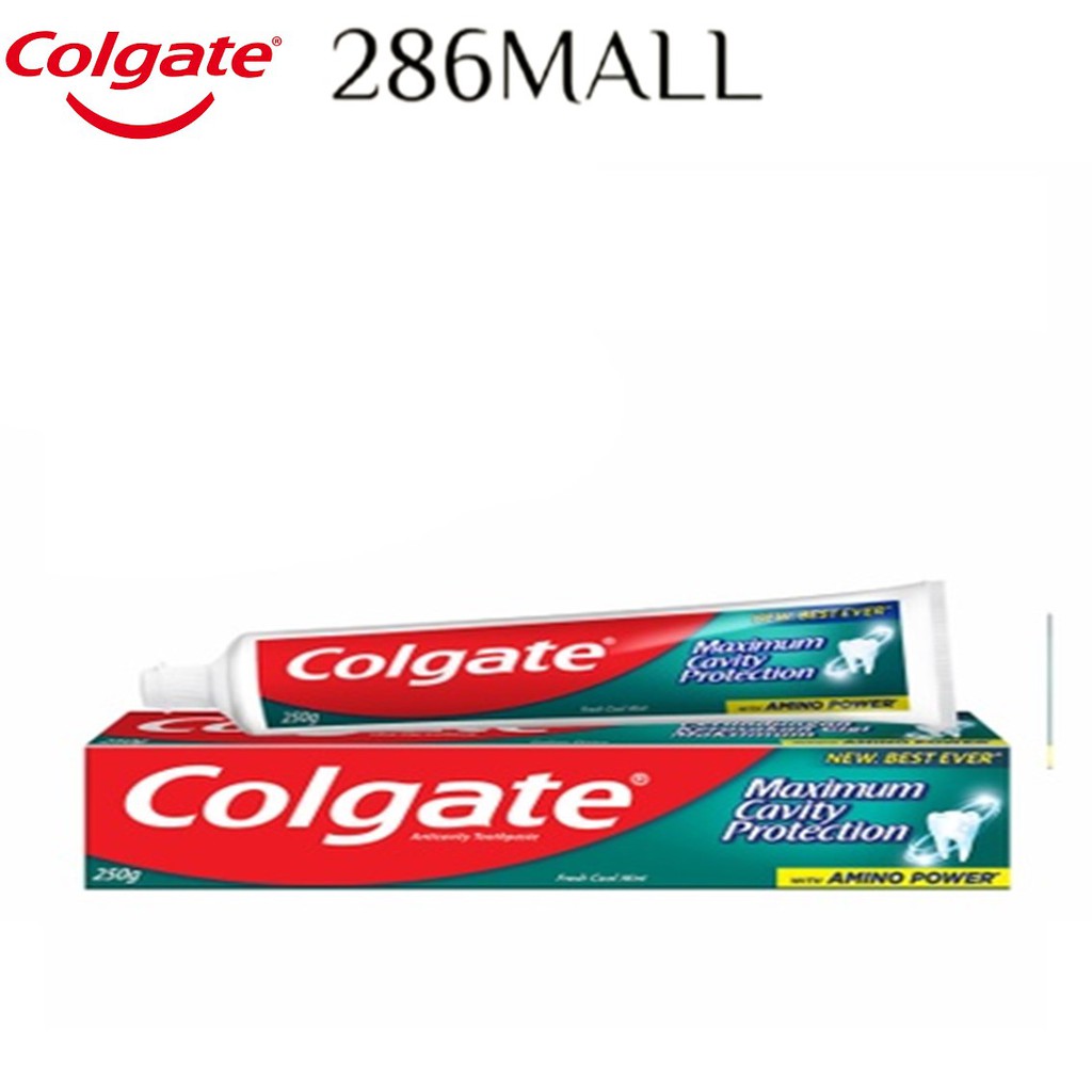 Colgate Maximum Cavity Protection Toothpaste (Fresh Cool Mint) – 250g [ 286MALL ] | Shopee Malaysia