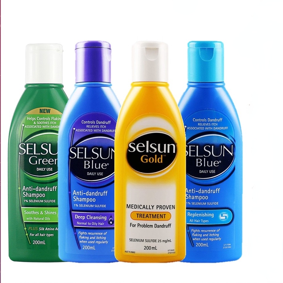 Australia SELSUN BLUE(Deep Cleansing, Replenishing) SELSUN GOLD Anti ...