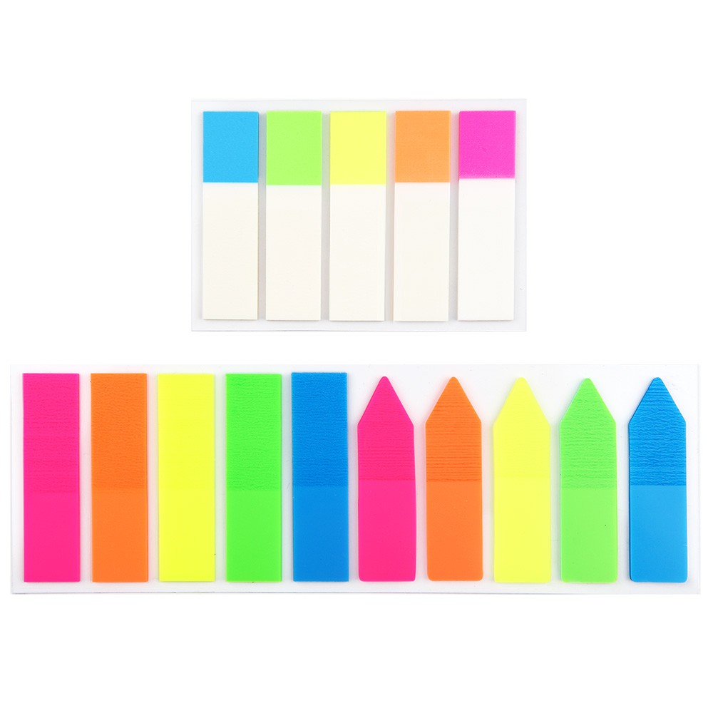 300 Pieces Colored Page Markers Sticky Tabs Flags Notes Labels ...