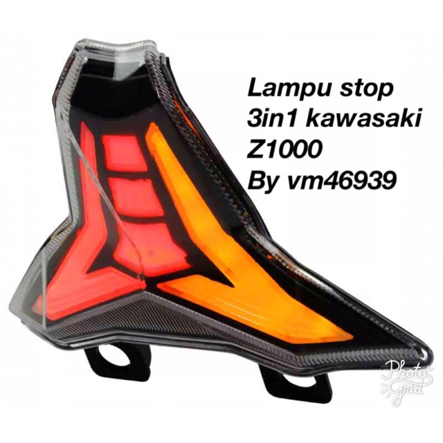 Kawasaki z1000 3in1 stop light z1000 3in1 led neon stop lamp | Shopee ...