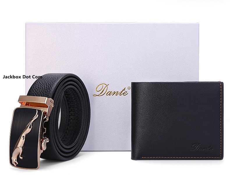 [4 options] Dante Set of 2 Classic Series Leather Automatic Buckle Men ...