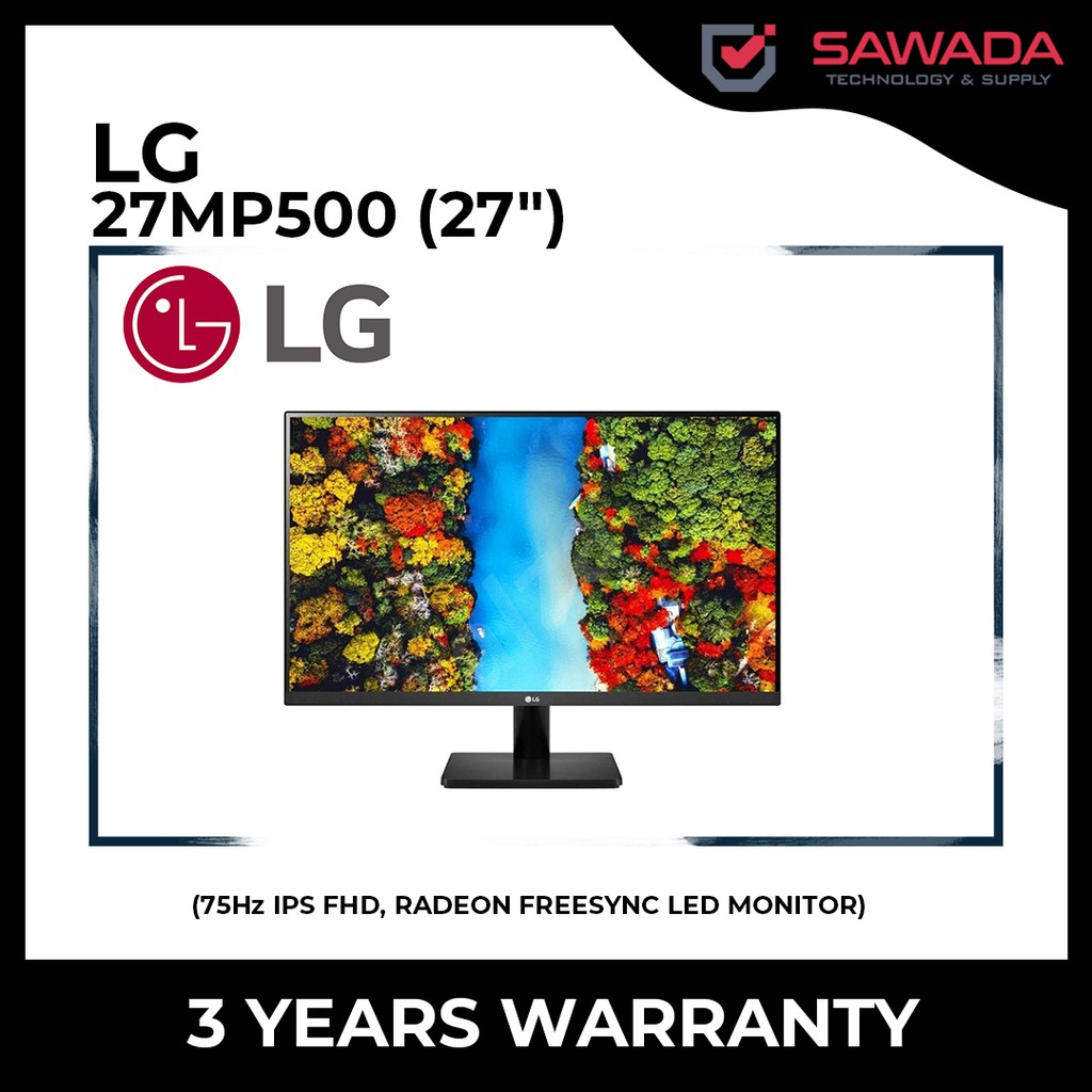 LG 27MP500 75Hz IPS FHD AMD RADEON FREESYNC LED MONITOR(27") | Shopee ...