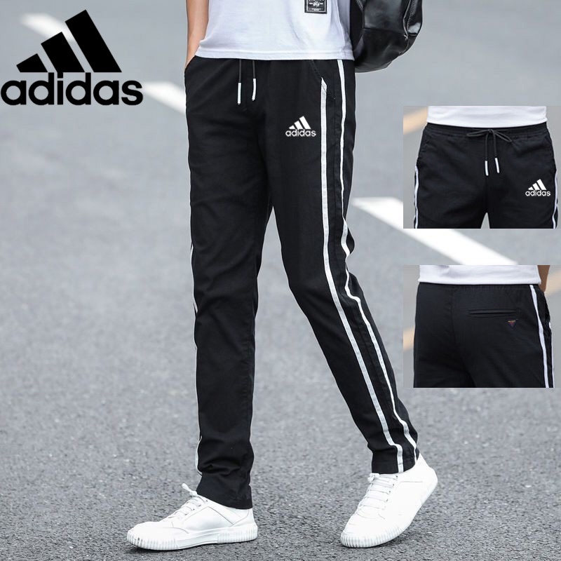 men's casual straight jogging pants murah seluar line tracksuit lelaki ...