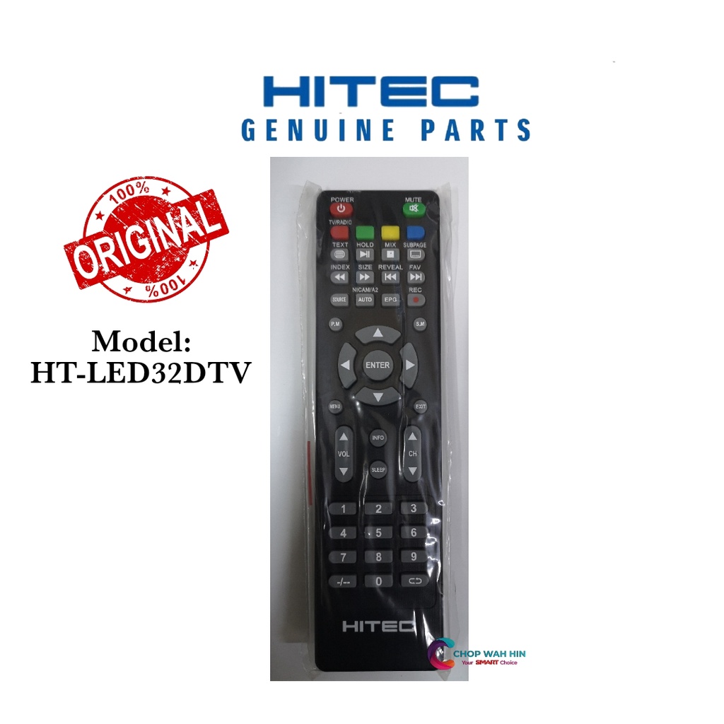 Hitec Led Tv Remote Control HT-LED32DTV Alat Kawalan Jauh TV LED ...