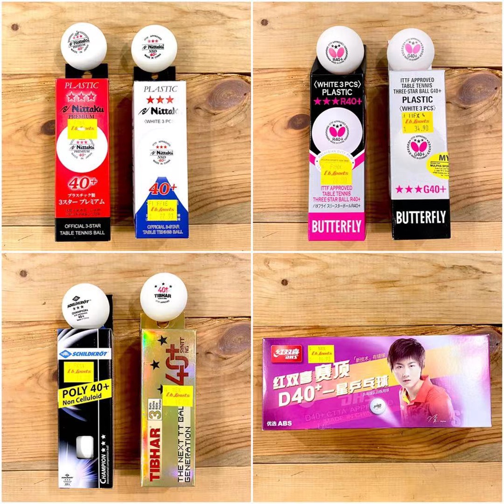 Ping Pong Ball Table Tennis Ball Nittaku/Butterfly/Schildkrot/Tibhar/DHS/Three Star/One Star ...