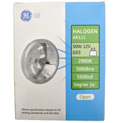 GE Halogen Bulb AR111 50W G53 12V FL Warm White 2900K | Shopee Malaysia