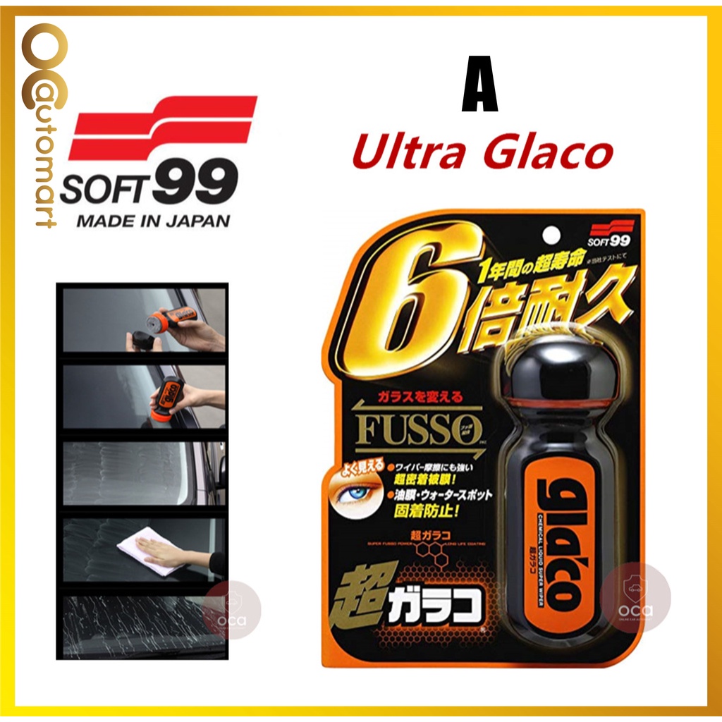 (Free Gift) Soft 99 Ultra Glaco Side Mirror Zero Coat Glass Stain Refresh Water Repellent Soft99 ...