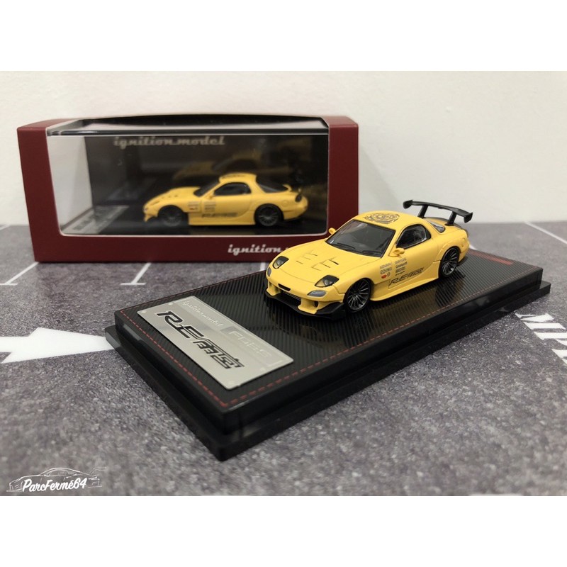 Ignition Model 1/64 RX-7 (FD3S) RE Amemiya Matte Yellow | Shopee Malaysia