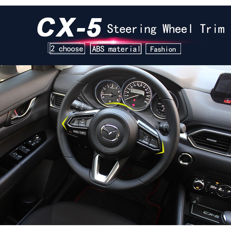 mazda-cx-5-cx5-2017-2024-carbon-fiber-decorative-steering-wheel-trim