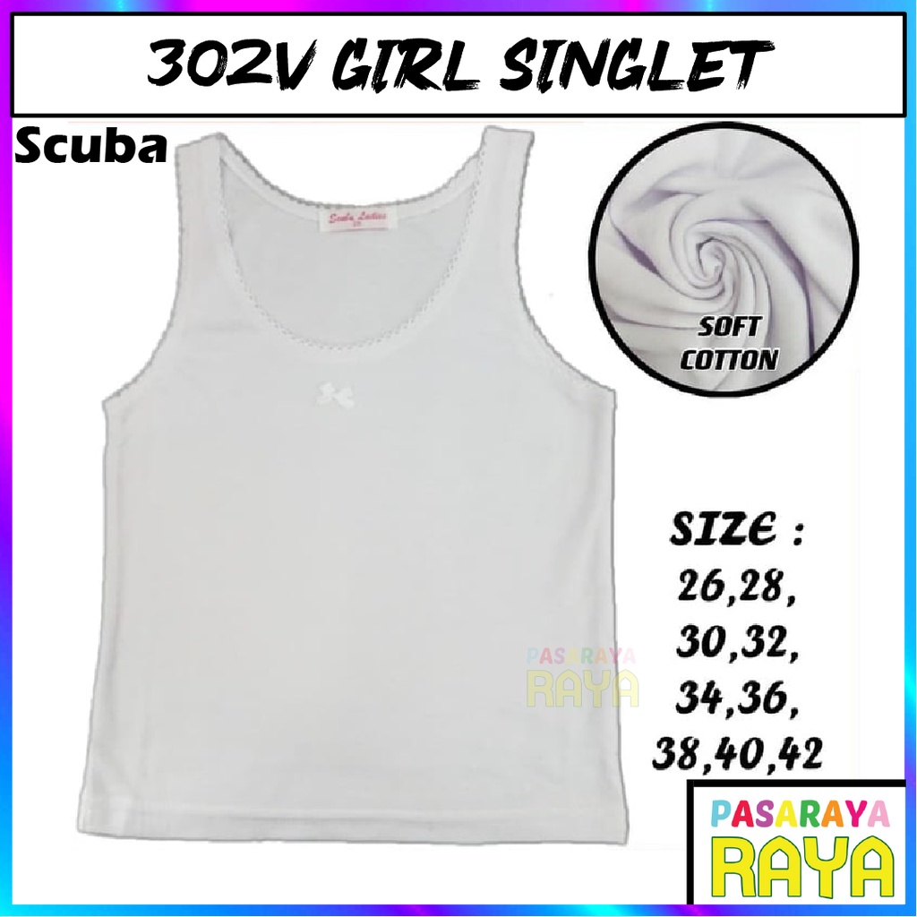 Original SCUBA Girls Singlet White/Skin Color SCUBA Singlet Perempuan ...