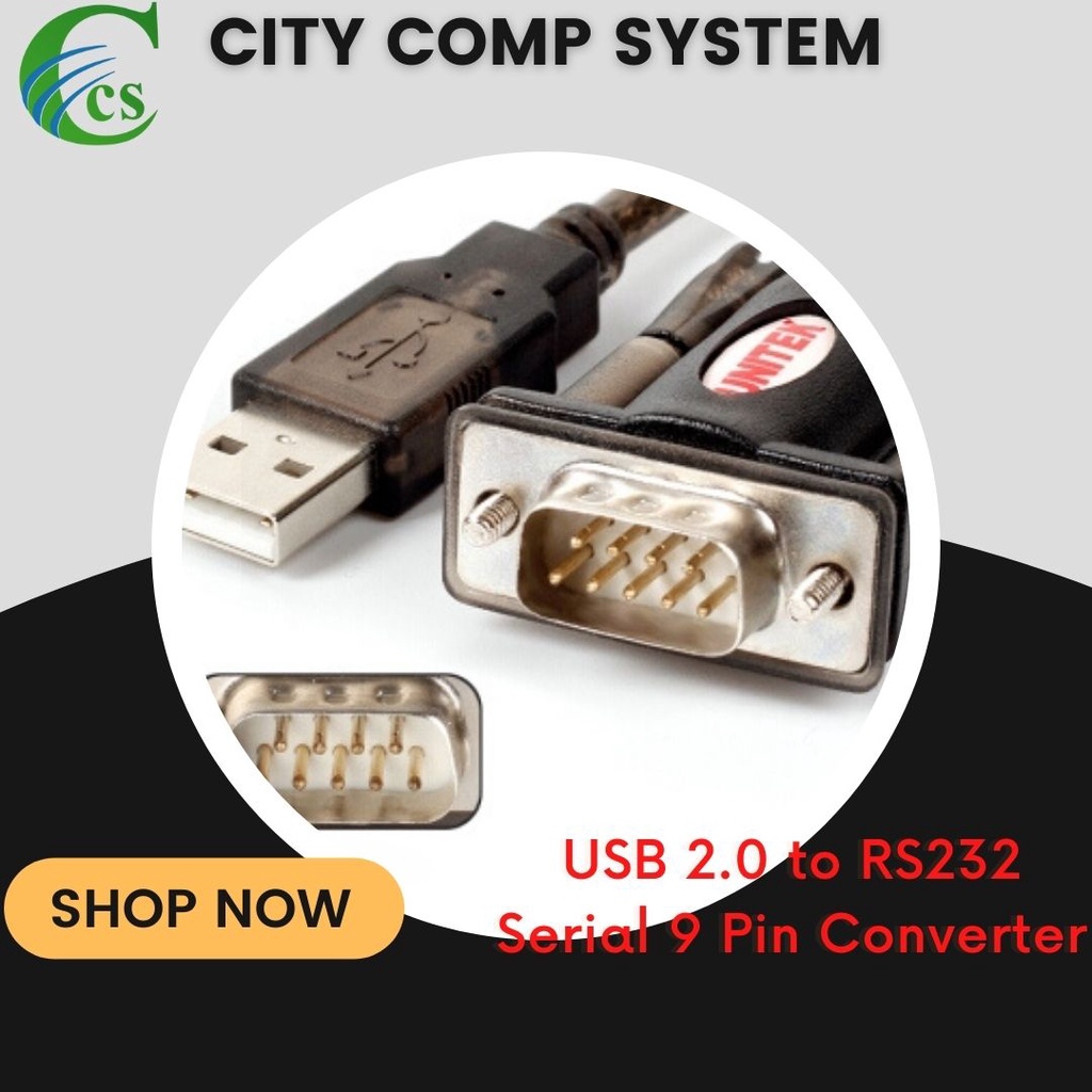 USB 2.0 to RS232 Serial 9 Pin Converter | Shopee Malaysia