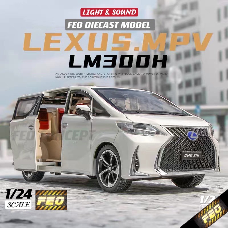 FEO Lm300 Chezhi LM300H Diecast Car Lexus Mpv Alloy Diecasts Car Model DieCast Toy Vehicle Pull ...