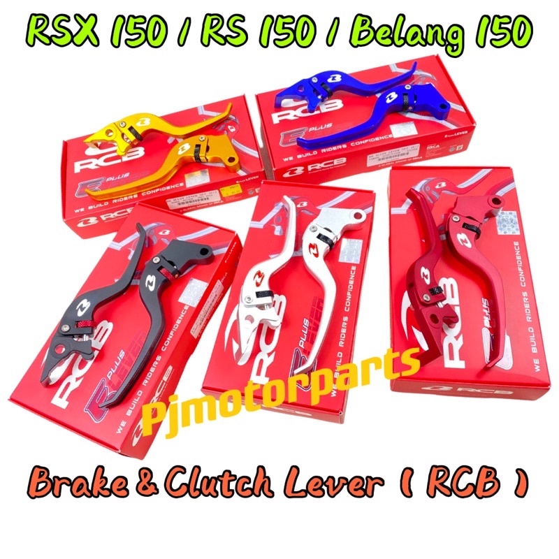 RS150 / RSX150 / SUZUKI BELANG 150 (100% ORIGINAL RCB) 1 SET CNC Brake Brek & Clutch Lever Alloy ...