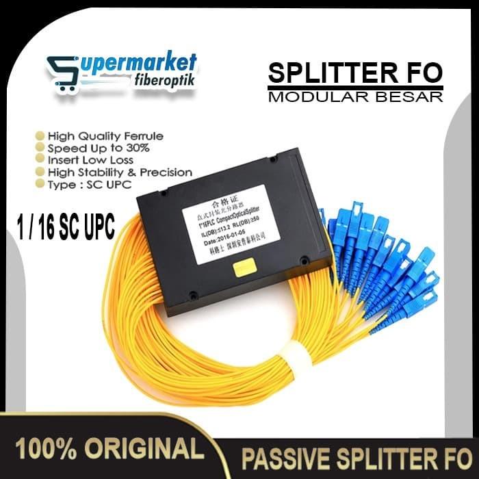 Passive Splitter SC UPC 1 16 Large Modular Passive Splitter Fiber Optic | Shopee Malaysia