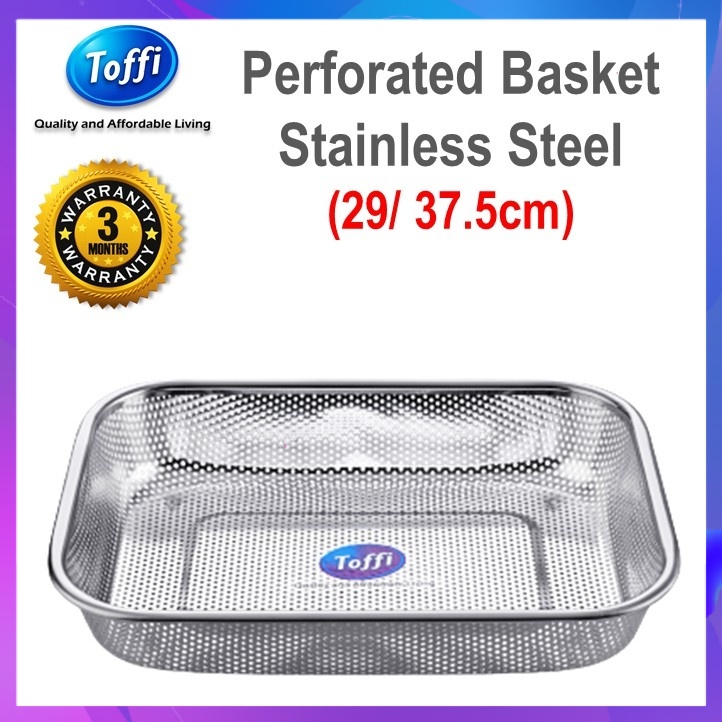 TOFFI Perforated Basket Strainer Basket Stainless Steel/ Bakul Penapis ...