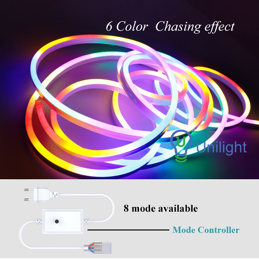Lampu Jalur Fleksibel 120 Led AC 240V dengan Palam Kuasa Kalis Air IP65 ...