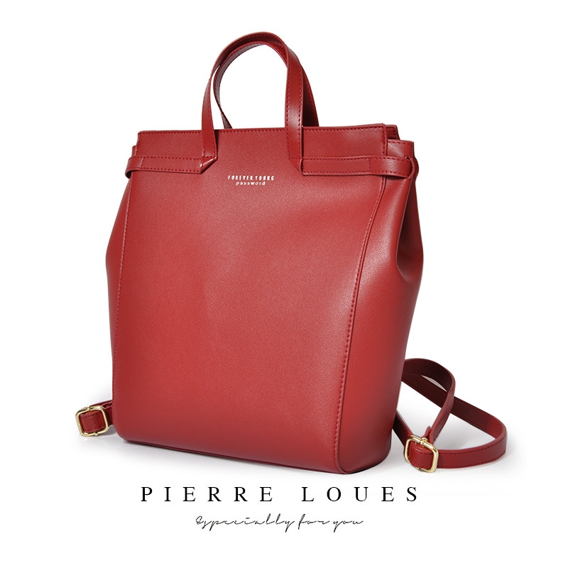 Pierre Loues 2020 New Ladies Bag Ladies Backpack Korean Version Solid ...