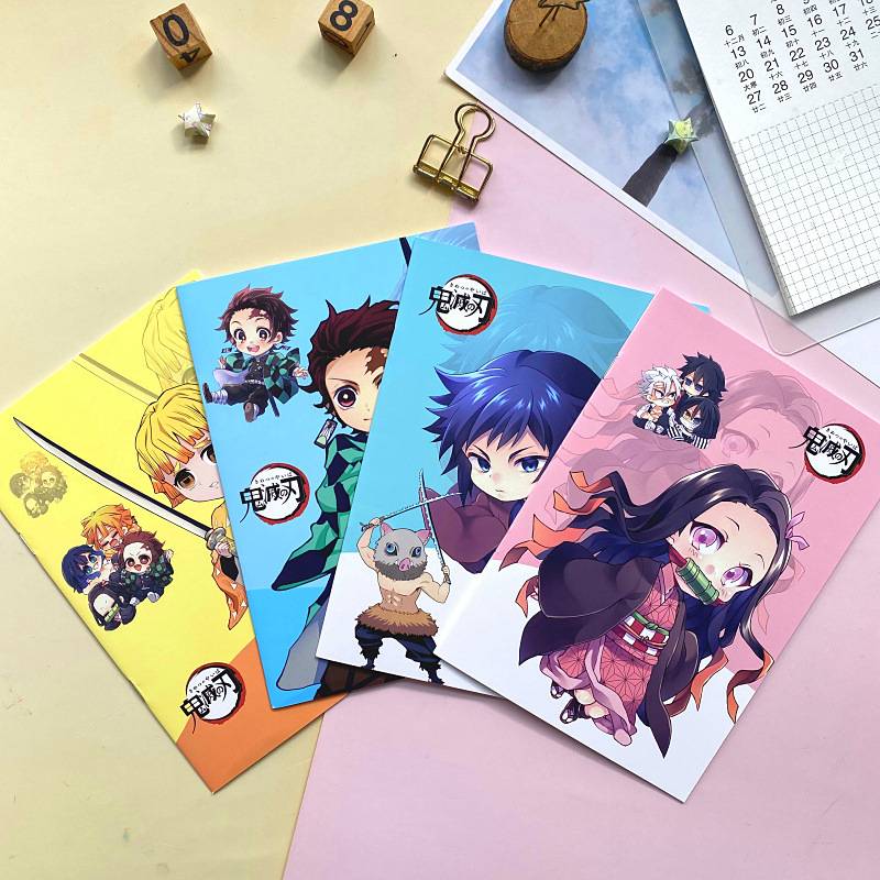 4pcs Demon Slayer Kimetsu No Yaiba Kamado Tanjirou Nezuko A5 Notepad ...