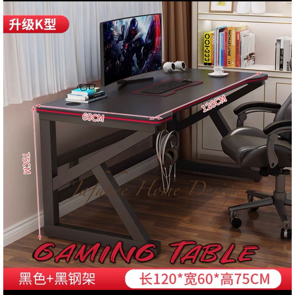 GAMING Table meja belajar Computer Desk Study Table STUDY DESK WRITING ...
