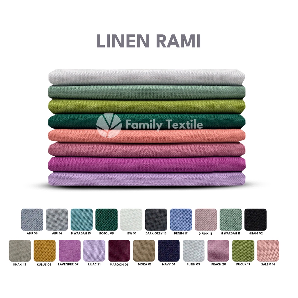 KATUN 1/2 Meter Series 1 Premium Hemp Cotton Linen Fabric | Shopee Malaysia