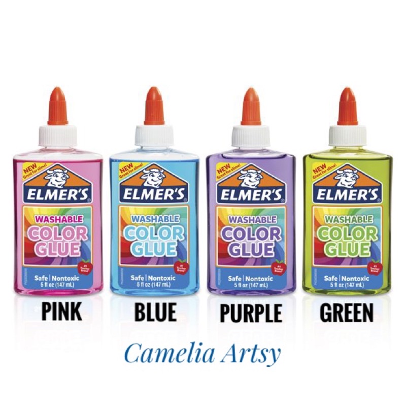 Elmer’s washable trans color glue for slime 5oz🔥ready stock🔥 | Shopee ...