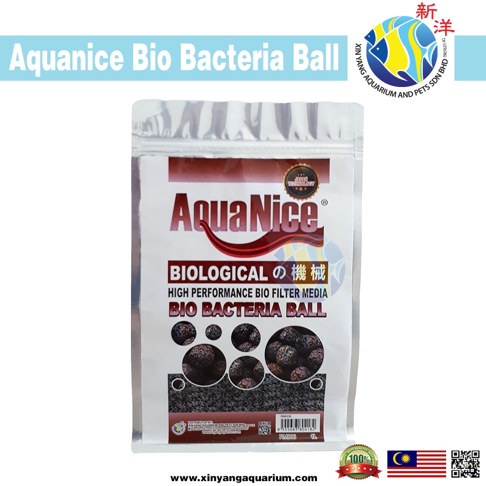 AQUANICE BIO BACTERIA BALL - 1L (AQUARIUM BIO FILTER MEDIA) | Shopee ...