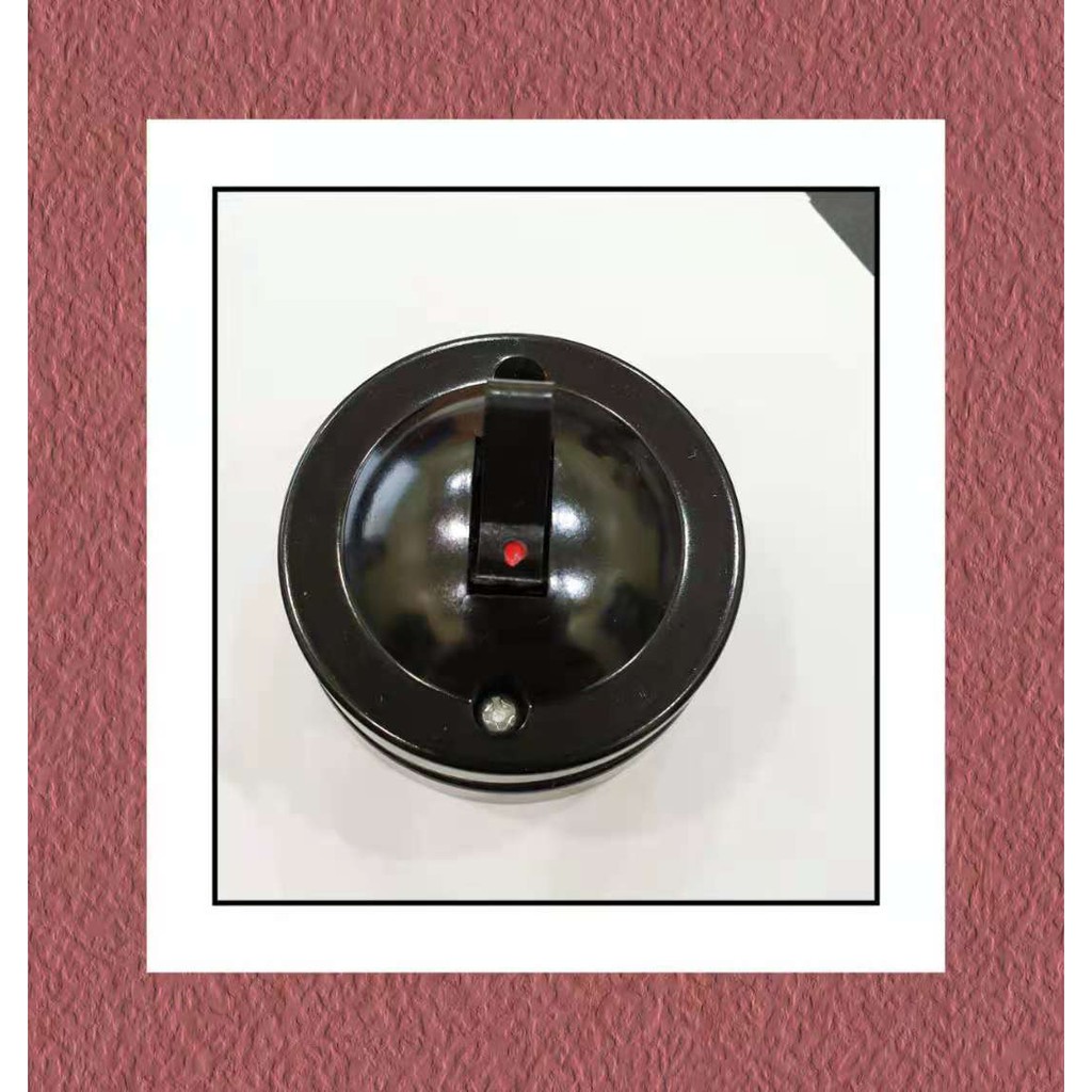Retro Style 6A Tumbler Switch Round Surface Mounted Wall Light Button ...