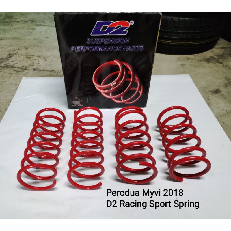 Perodua Myvi (2018) D2 Racing Lowered Sport Spring | Shopee Malaysia