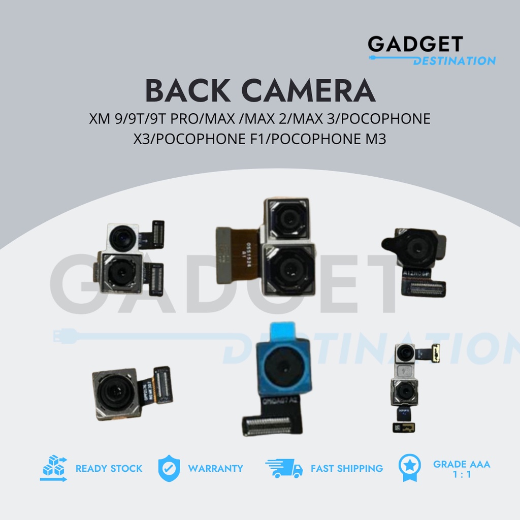 XMI 9/9T/9T PRO/MAX /MAX 2/MAX 3/POC X3/F1/M3 BACK CAMERA, MAIN CAMERA ...
