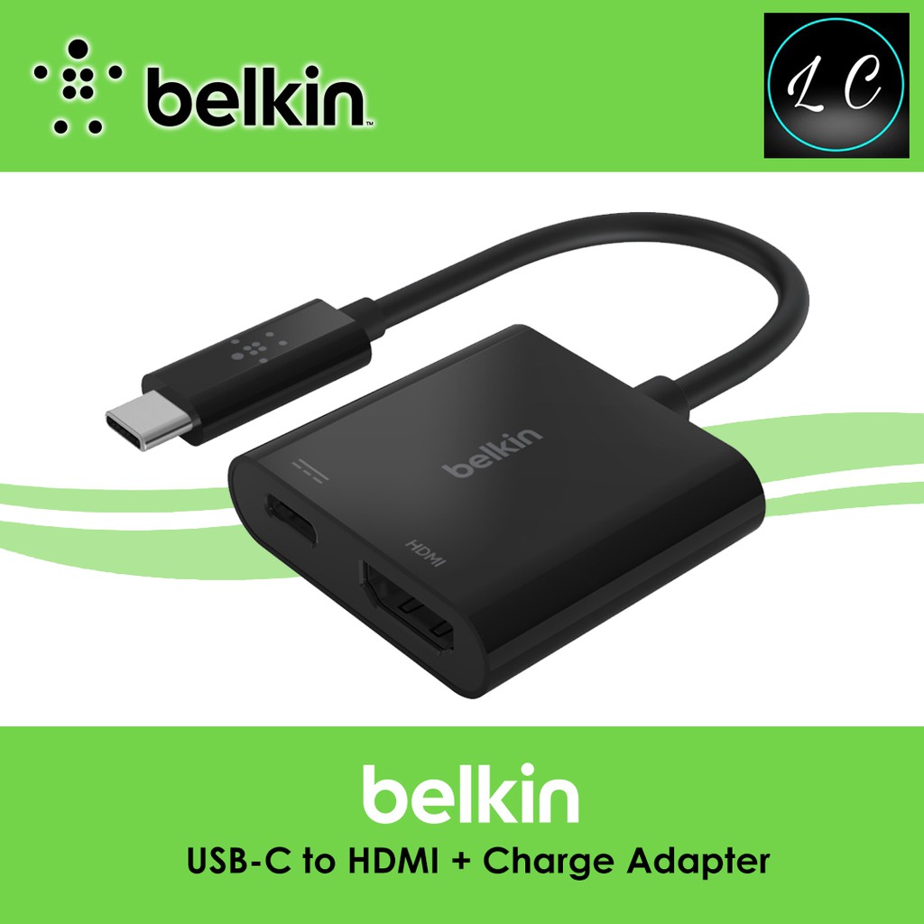 Belkin Original AVC002btBK USB-C To HDMI 60W PD Charge Adapter | Shopee ...