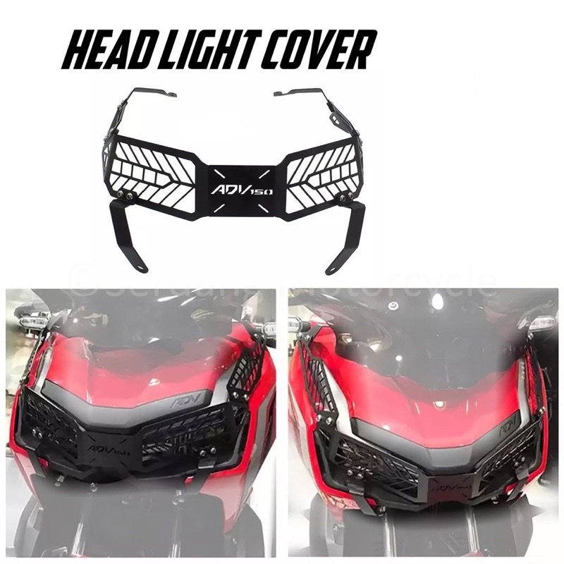 ADV150 ADV160 HEAD LAMP HEADLIGHT GUARD HONDA ADV150 LAMPU DEPAN LIGHT ...