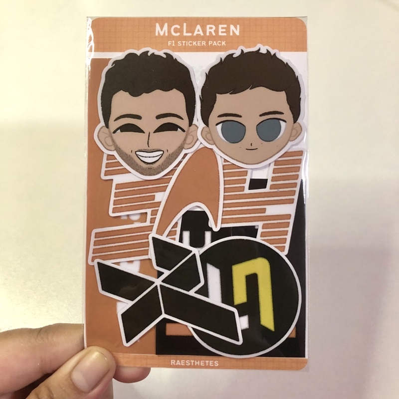 McLaren F1 2021 (Daniel Ricciardo, Lando Norris) Stickers - Matte ...