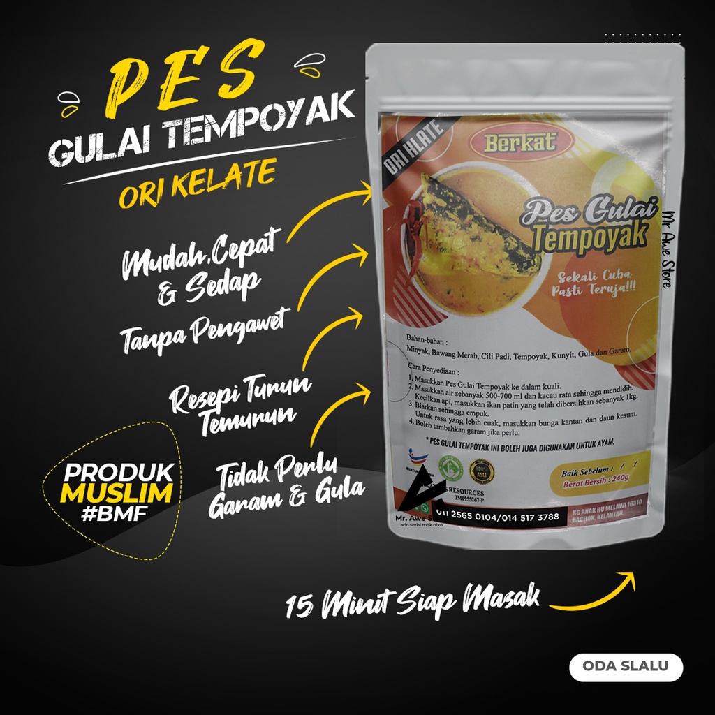 Perencah Pes/Paste Gulai Tempoyak Padu Berkat Pes Original from ...