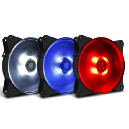 COOLER MASTER MASTERFAN LITE 120L Blue / Red / White LED PC COOLING ...