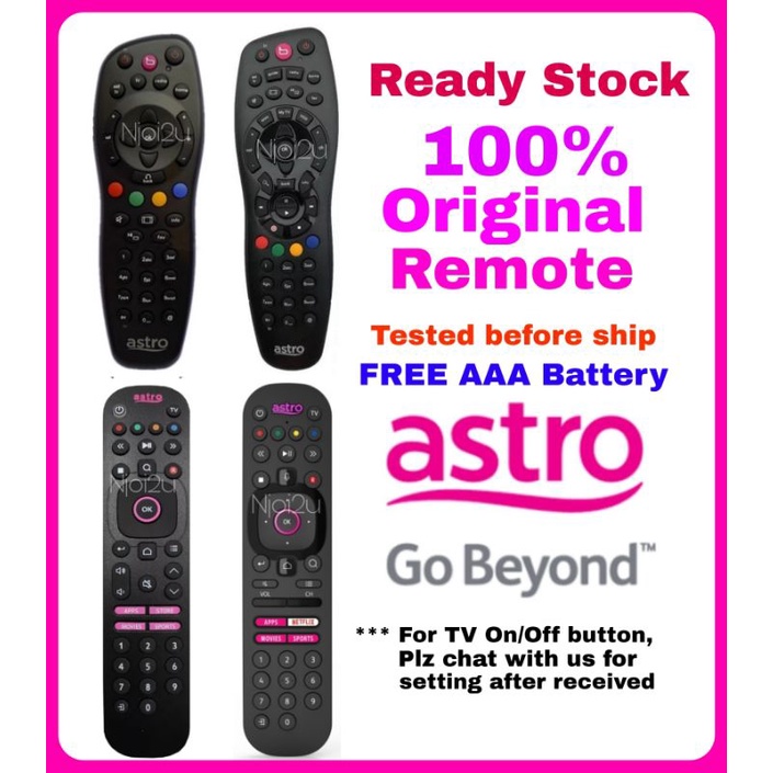 Astro Byond/Njoi/PVR/Ulti/Ultra Netflix Remote Control 100% original ...