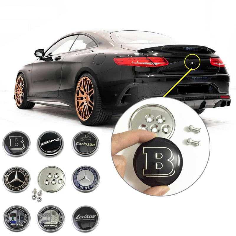 60mm For Mercedes Benz AMG Apple Tree Brabus Lorinser Car Rear Trunk ...