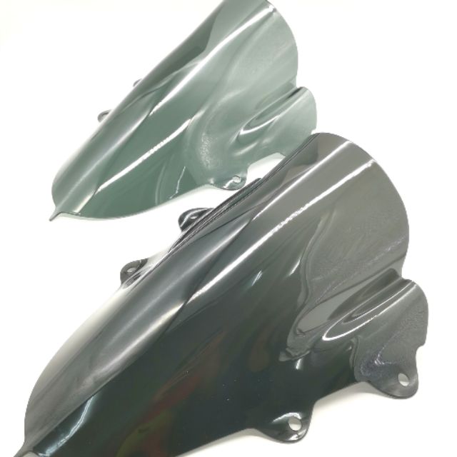 WINDSHIELD R15 V2 YAMAHA RACING VISOR R15 PLIG AND PLAY SMOKE CLEAR ...