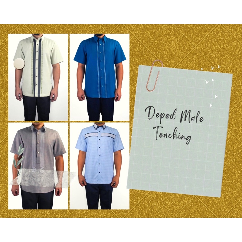 RTW Male DEPED Teaching Prescribed Uniform - Mall Quality | Shopee Malaysia