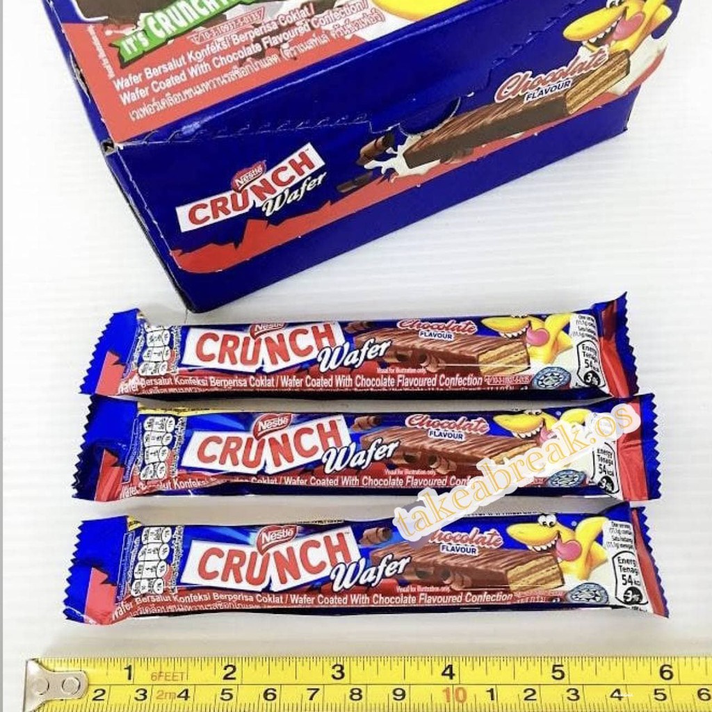 【HALAL】NESTLE CRUNCH WAFER CHOCOLATE FLAVOUR 24 x 11.1g | Shopee Malaysia