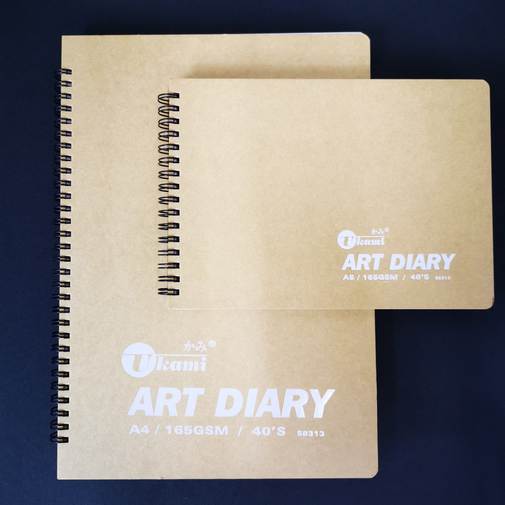 Ukami A4 Art Diary Hard Cover 165gsm 40's | Shopee Malaysia