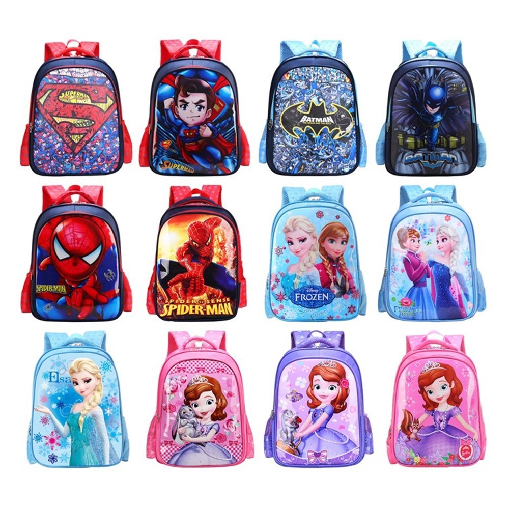 Kids Cartoon PU Backpack Bag Pack School Bag Beg Sekolah Bag Sekolah ...