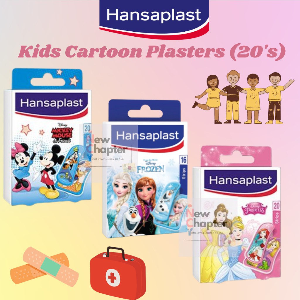 Hansaplast Kids Disney Frozen/ Mickey Mouse/ Disney Princess Plasters ...