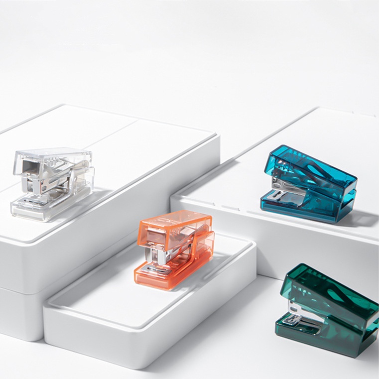 INS Portable Transparent Colour Mini Stapler Set (Staples Size 24/6 26/ ...