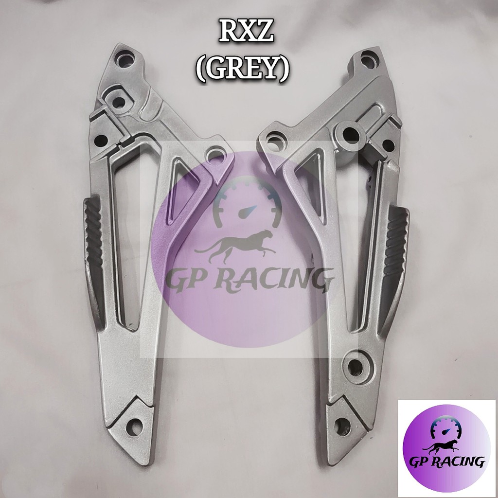 RXZ FOOT REST BRACKET SET GREY (L/R) "GP RACING" | Shopee Malaysia