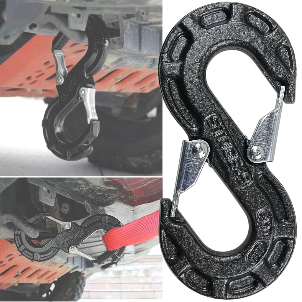 S Hook Tow Hook Shackle 8 Ton Off‑Road Vehicle Car Winch Trailer ...