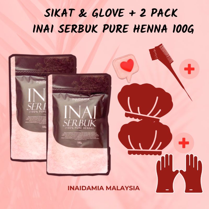 INAI RAMBUT ASLI/INAI DAUN POKOK/INAI SERBUK/INAI DAMIA🏷️Buy2 get 2 ...