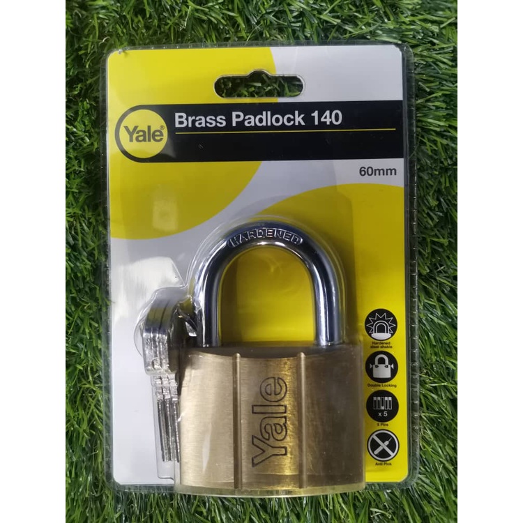 YALE Y140/60 Series Brass Padlock 60mm | Shopee Malaysia