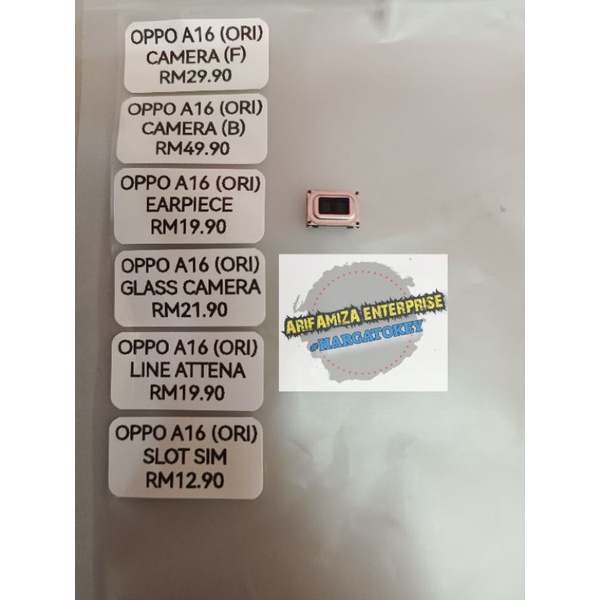 📱SPAREPARTS📱OPPO A16 EARPIECE 💯ORIGINAL/MURAH & KUALITI ORI | Shopee ...