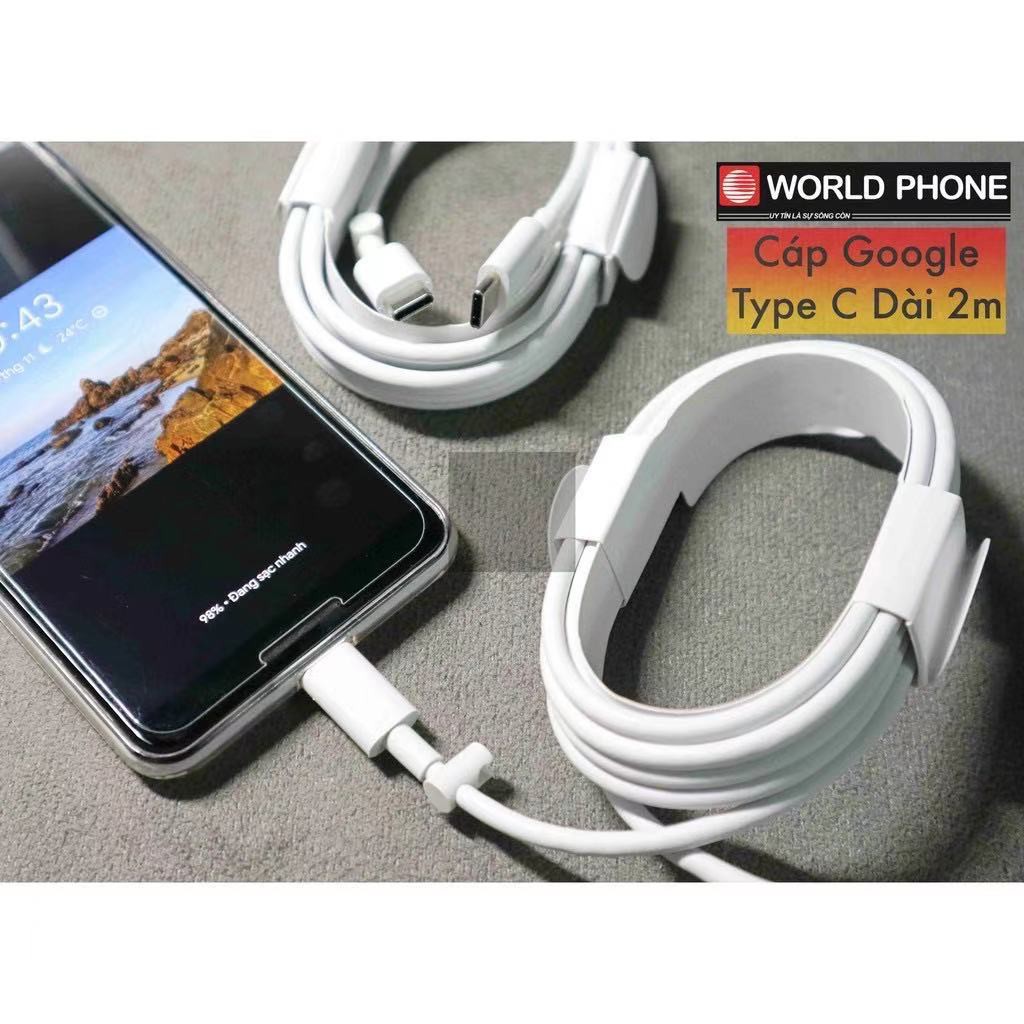 Google USB Type C cable 2m long, 2 C cable for data transfer and ...